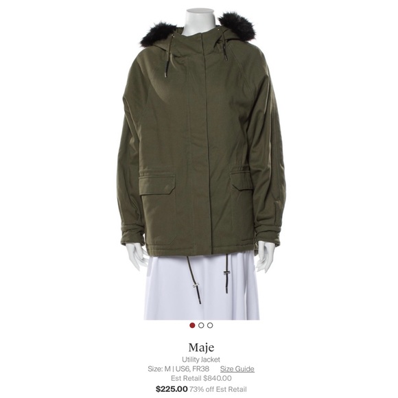 Maje | Jackets & Coats | Nwt Maje Utility Parka Jacket Puffer Quilted ...